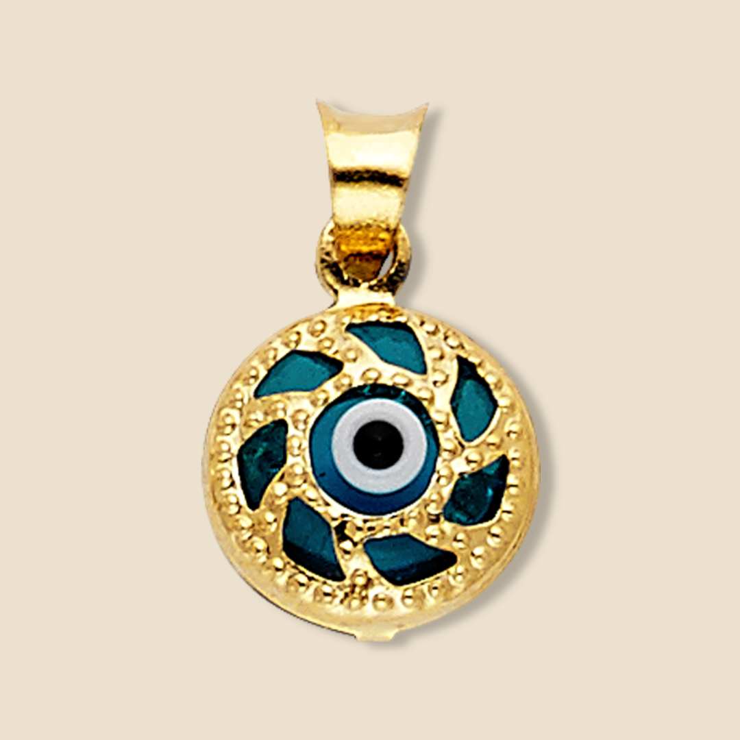 14K Gold Evil Eye Charm – Tehrani Jewelry